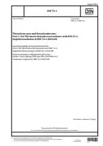 PDF Download DIN 76-1 [EN]: Thread Run-Outs and Thread Undercuts - Part 1: For ISO Metric ...